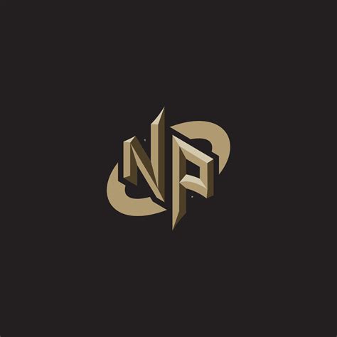Np Initials Concept Logo Professional Design Esport Gaming 35168334