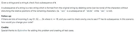 C 392 Is Subsequenceleet Code