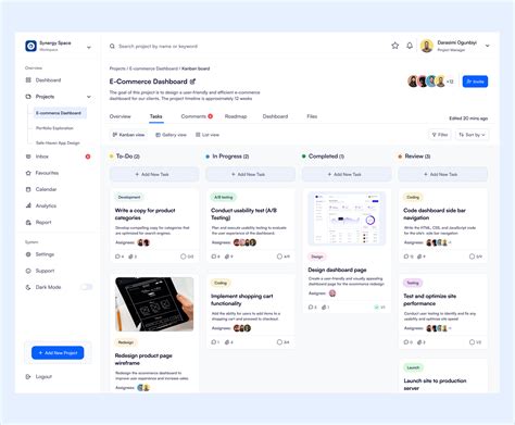 Project Management Dashboard Design On Behance