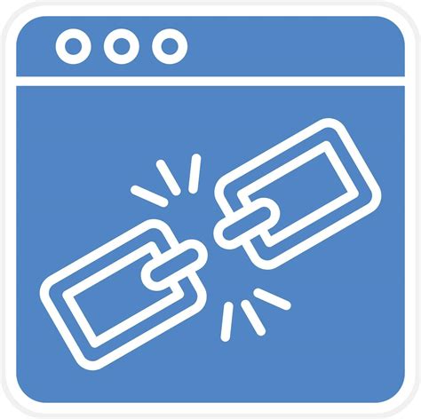 Broken Link Vector Icon 31880852 Vector Art At Vecteezy
