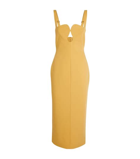 Womens CAMILLA AND MARC Yellow Sleeveless Brixton Midi Dress Harrods