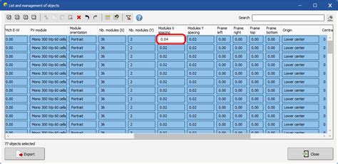 Can We Modify The Module Gaps Module X Spacing And Module Y Spacing