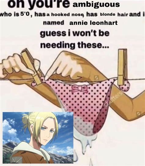 Pin By Libitina On Attack On Titan Annie Leonhart In Meme
