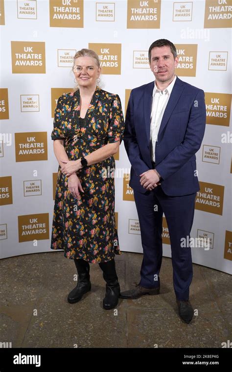 Stephanie Sirr And Jon Gilchrist Attending The Uk Theatre Awards At The Guildhall In London