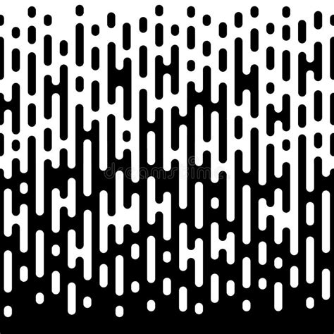 Seamless Rounded Lines Halftone Transition Trendy Abstract Background