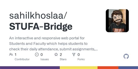 GitHub Sahilkhoslaa STUFA Bridge An Interactive And Responsive Web
