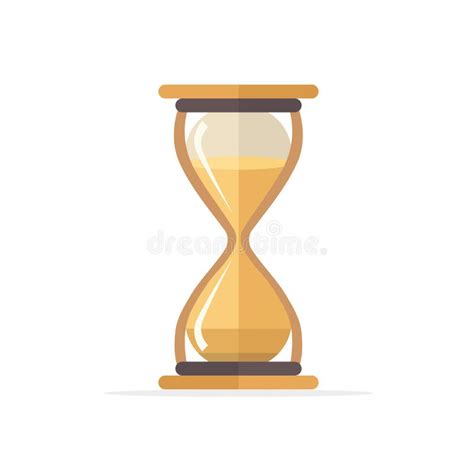 Hourglass Icon In Flat Style Simple Design Stock Vector Illustration