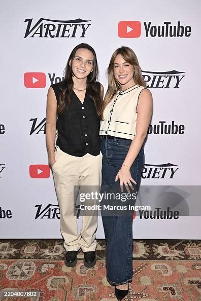 Mathilde Jourdan And Mal Glowenke Attend The Variety Podcasting News