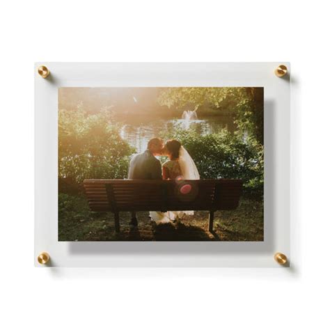 Cool Modern Frames Clear Acrylic Floating Picture Frame And Reviews Wayfair