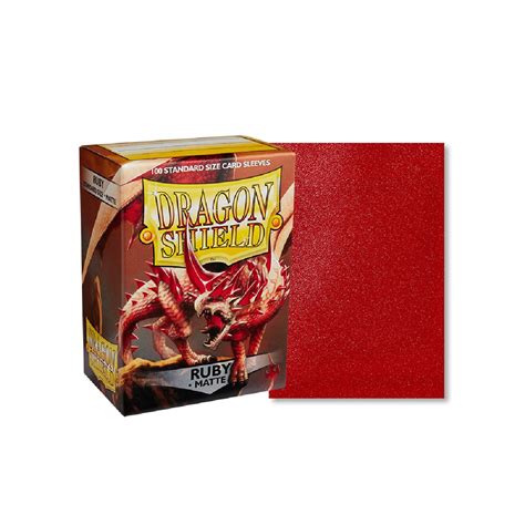 Dragon Shield Ruby Matte Sleeves Standard Size Toys