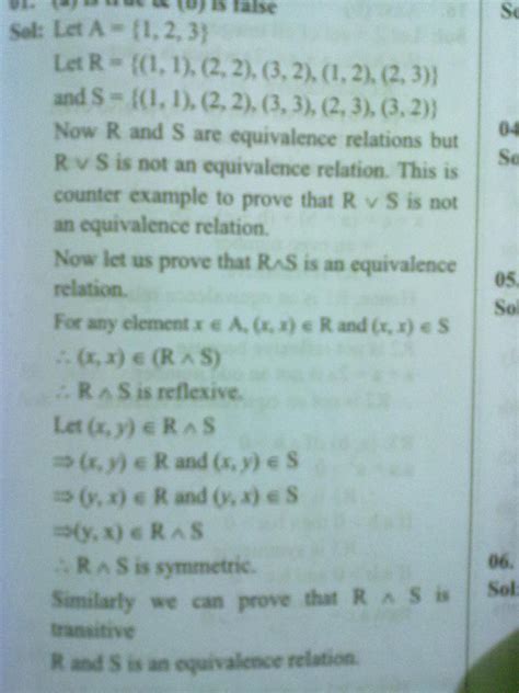 Set Theory And Algebra Relations Set Theory