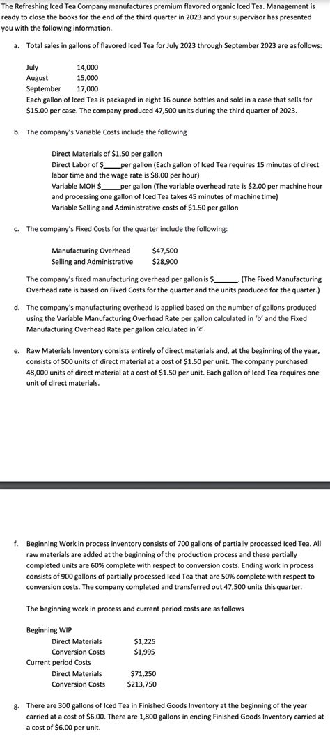 4 A Break Even Analysis That Includes All Of The Chegg