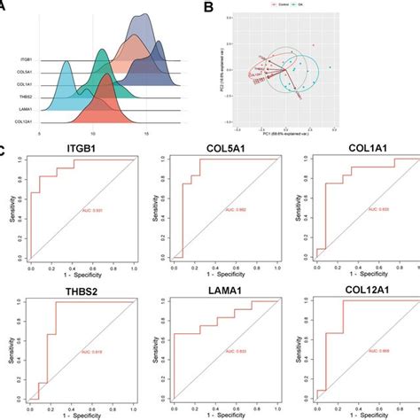 Hub Genes Analysis A Hub Genes Ridgeline Plot The Horizontal