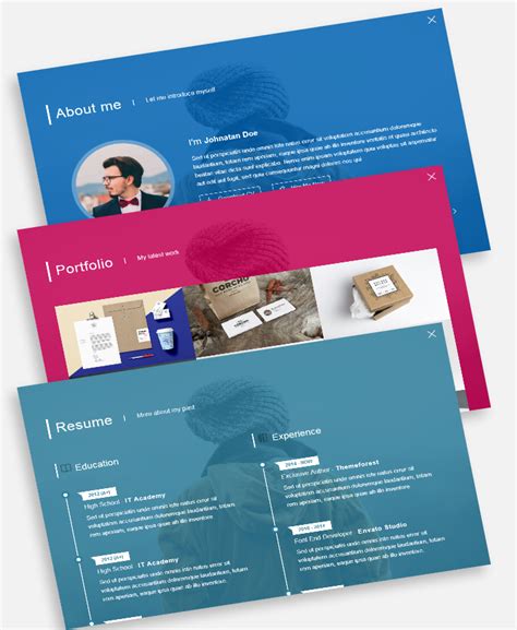 Html5创意个人网站模板css3简历动画模板 Eightx