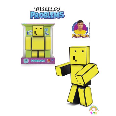 Boneco Propolis Turma Do Problems 35 Cm Minecraft Shopee Brasil