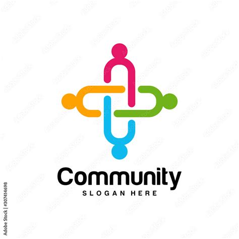 Community Logo Design Inspiration Vector Template Social Relationship Logo And Icon Adoption