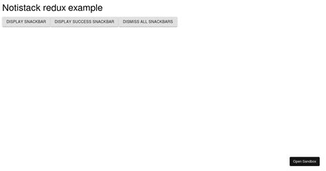notistack material ui redux codesandbox