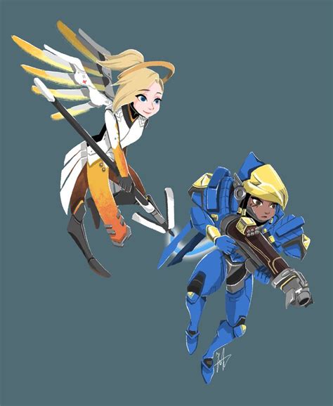 Overwatch Pharah Overwatch Mercy Overwatch