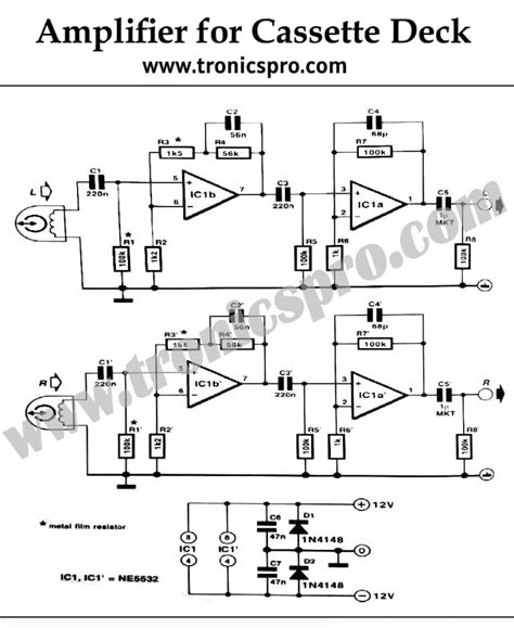 Stereo Amplifier Ne5532 Circuit Diagram Tronicspro