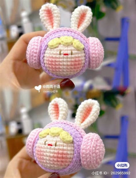 Chart Móc Len Thỏ đeo Tai Nghe