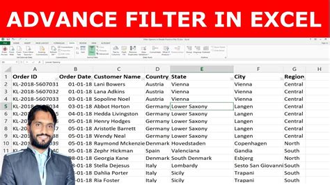 filter in excel advance filter in excel subtotal in filter excel
