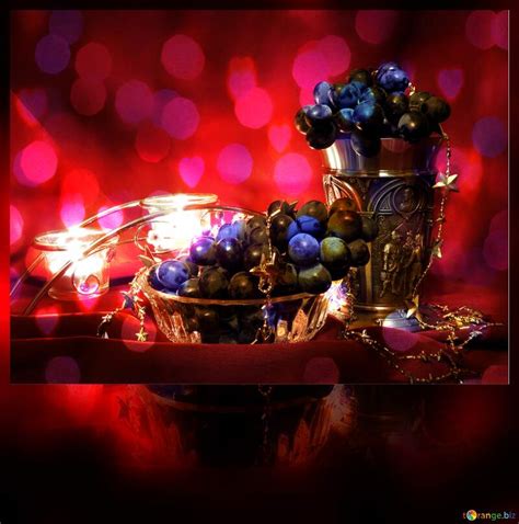 Wine Grapes Dance: Holiday Background Delight №265532