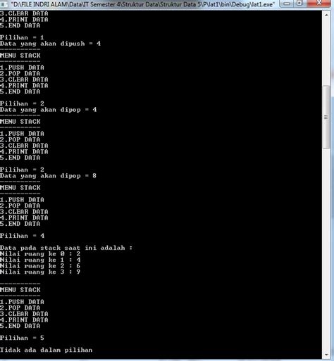 Struktur Data Praktikum 5 Stack Dan Queue