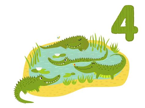 Counting Number 4 Stock Illustrations 561 Counting Number 4 Stock
