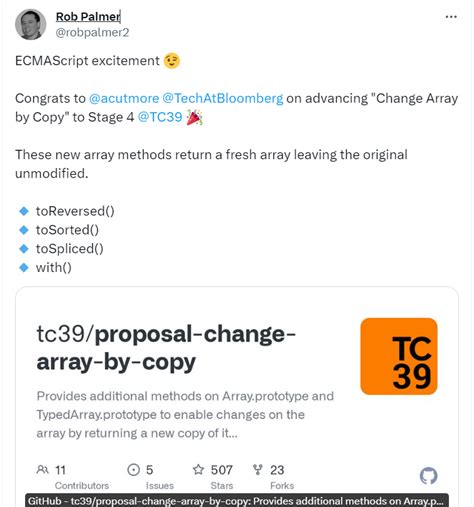 Exciting Ecmascript Developments Introducing 7 New Methods By Choco Medium