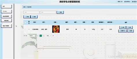 java vue计算机毕设高校学生点餐管理系统【源码 程序 论文 开题】 csdn博客