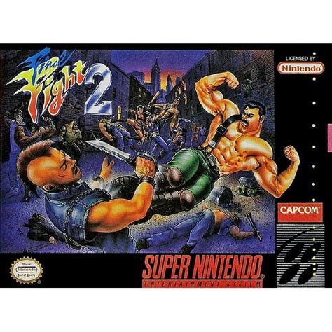 Restored Final Fight 2 Super Nintendo 1993 Snes Action Game