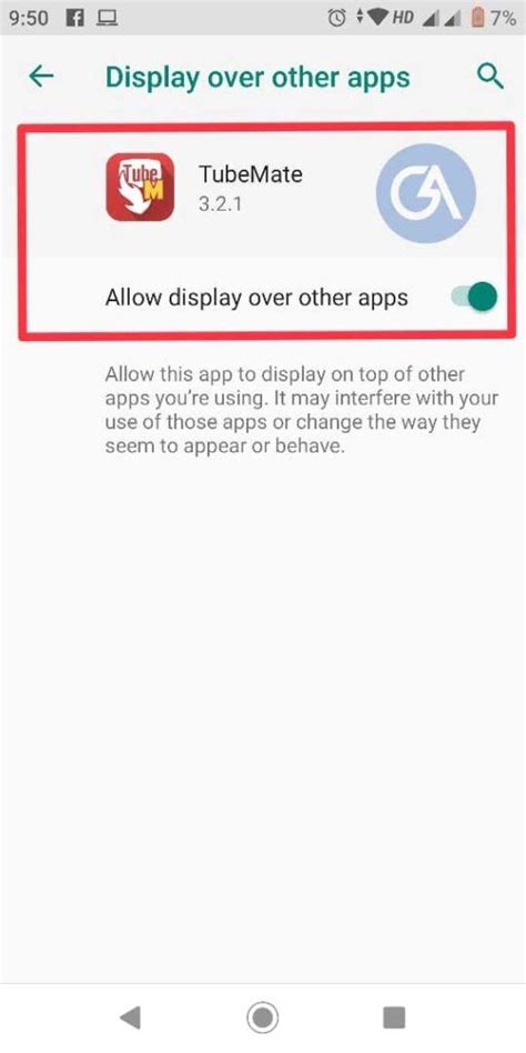 Screen Overlay Setting Android Samsung S J