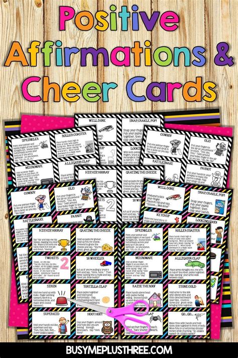 Positive Affirmations And Cheer Cards Positive Affirmations Cheers