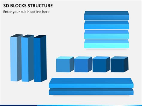 D Blocks Structure PowerPoint And Google Slides Template PPT Slides