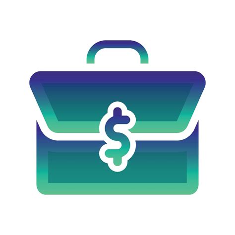 Dollar Suitcase Logo Gradient Design Template Icon Element 10876562