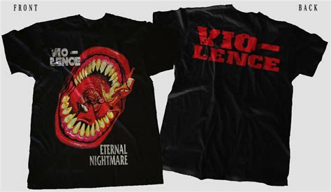 Vio Lence Eternal Nightmare American Thrash Metal Band T Shirt