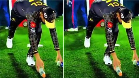 Psl 2023 Watch Babar Azam Cleans Ground After A Psl Match Wins
