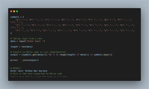 What Is Morse Code 🤔 Morse Code 👨‍💻 Python Dev Society Facebook