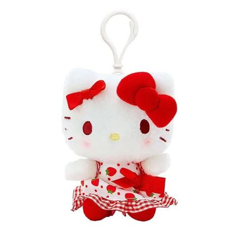 【震撼精品百貨】hello Kitty 凱蒂貓~日本sanrio三麗鷗 Kitty絨毛玩偶吊飾 草莓14564 震撼日式精品百貨