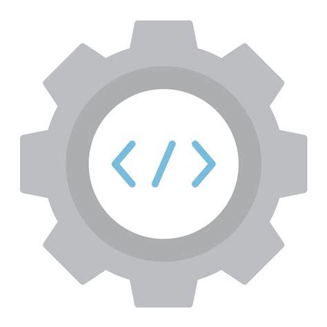 Premium Vector Code Settings Vector Illustration Style