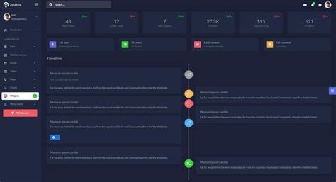 Free Admin Dashboard Django Atlantis Dark