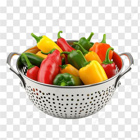 투명한 배경에 있는 소쿠리에 있는 다양한 색상의 고추 신선한 농산물 주방용품 건강한 식생활 Png 일러스트 및 이미지 에 대한 무료 다운로드 Pngtree