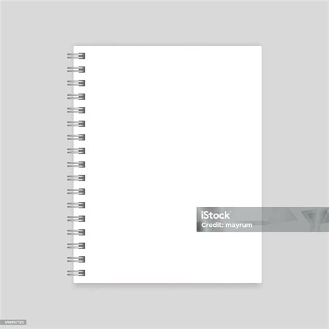 Blank Realistic Spiral Notebook Mockup向量圖形及更多一個物體圖片 一個物體 個人備忘錄 商務