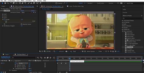 Color Correction In After Effects Color Correction And Balancing An Object