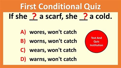 First Conditional Grammar Test How Well Do You Know It Youtube