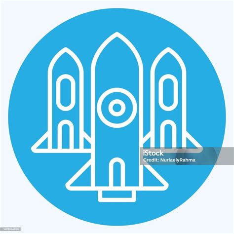 Ikon Nuklir Terkait Dengan Simbol Militer Gaya Mata Biru Desain