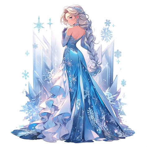 Premium Ai Image Disney Princess Elsa Frozen By On Devite Generative Ai