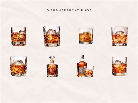 Whiskey Glass Clipart Whiskey Clipart Whiskey Png Etsy