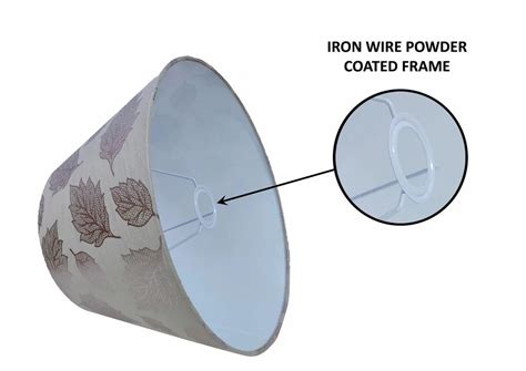 Cotton Off Whitebase Colour Leaf Printed Fabric Lamp Shade At Rs 995