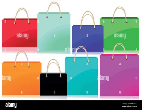Colorful Shopping Bags Stock Vector Image And Art Alamy